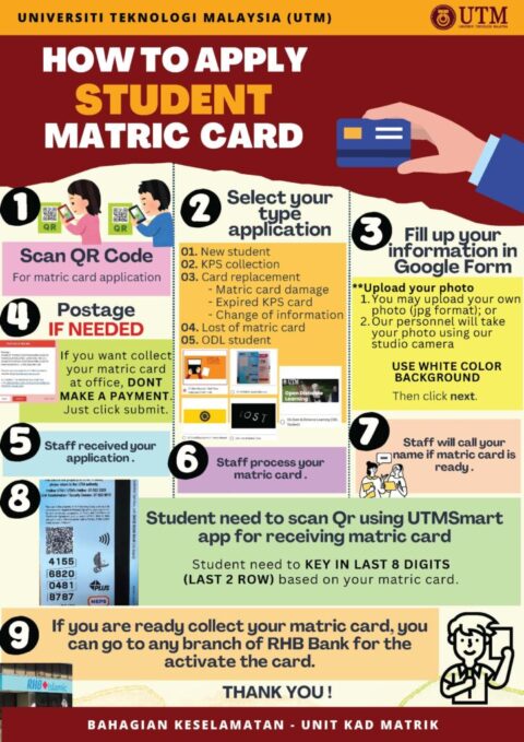 Kad Matrik | Bahagian Keselamatan UTM