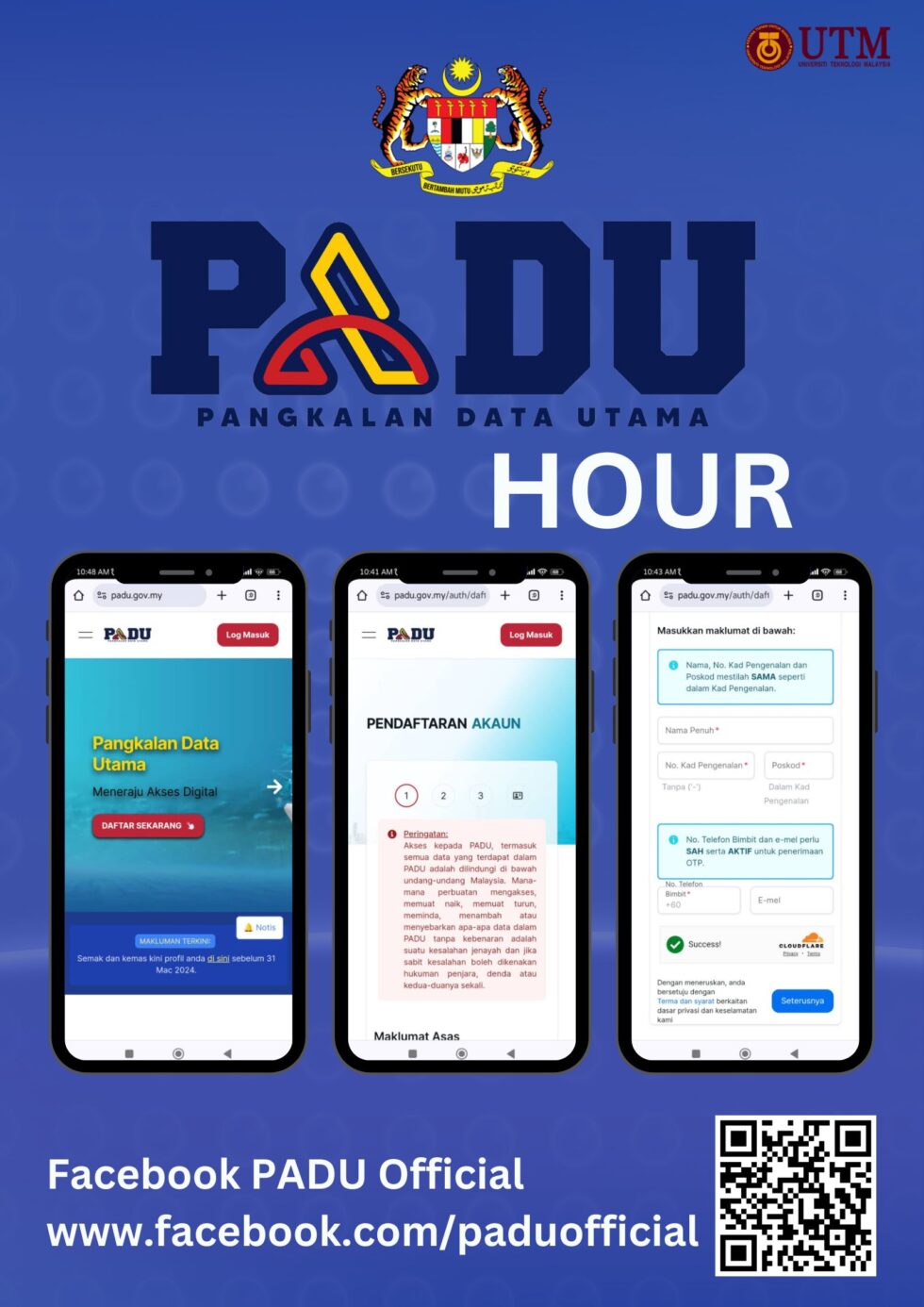 PADU HOUR – pendaftaran dan pengemaskinian maklumat dalam sistem PADU ...